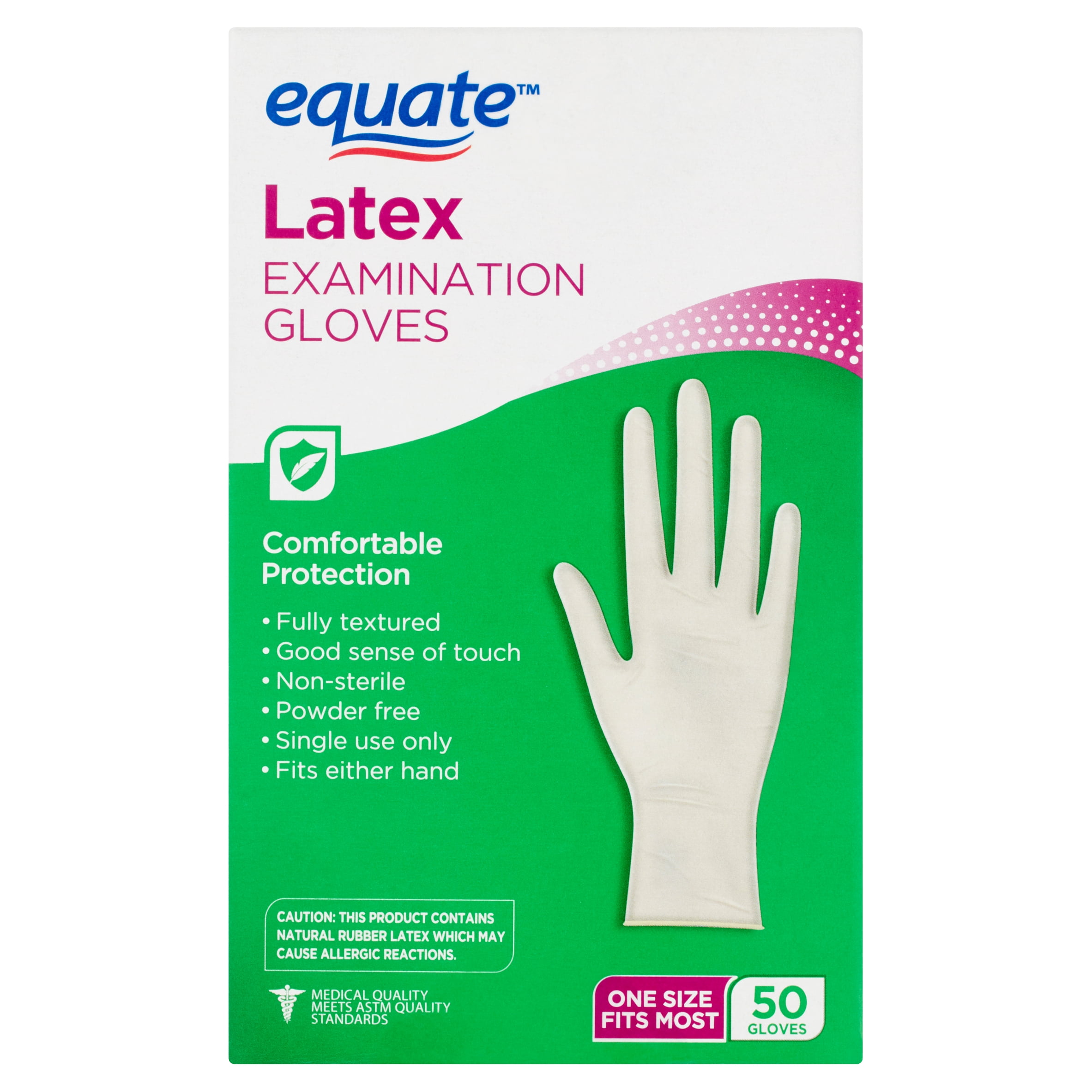Equate Latex Examination Gloves 50 Count Walmart