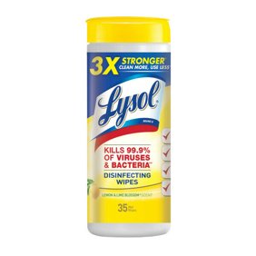 Lysol Dual Action Disinfecting Wipes w. Scrubbing Texture, 35 ct (Pack ...