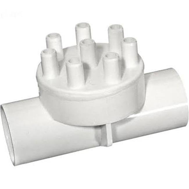 1 x 1 in. Manifold Pvc Waterway Pipe - 8 Port & 0.375 in. Sb Ports ...