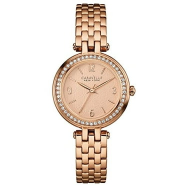 Caravelle Designed By Bulova Women's Crystal Dial Barrel Dress Watch ...
