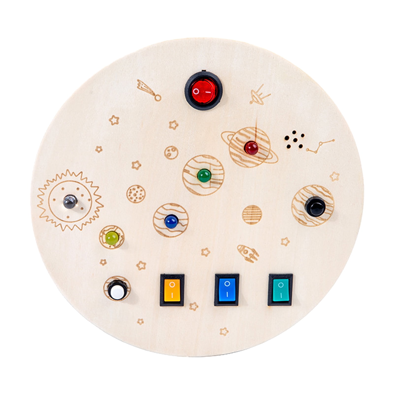 Wooden Toddler Toys Montessori Switch Busy Board and Screwdriver Board ...