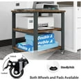 Natwind 3-Tier Mobile Under Desk Printer Stand, 19.7''x19.7''x22.6 ...