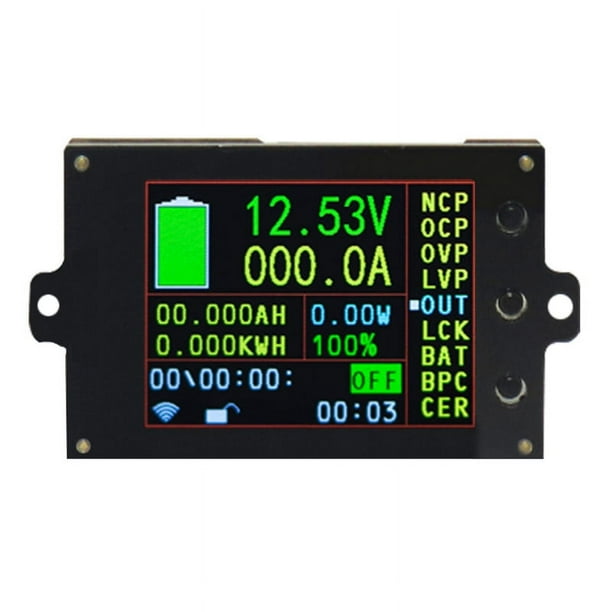 Hall DC 500V 200A Wireless Voltage Meter Ammeter 2.4 Inch Color Screen ...