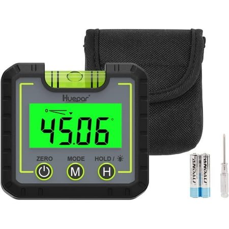 Angle Gauge Digital Level Mini Case Level Angle Measurer Base Magnet V ...