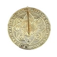Solid Brass Sundial Clock – Shiny Polished Finish for Garden, Yard, or ...