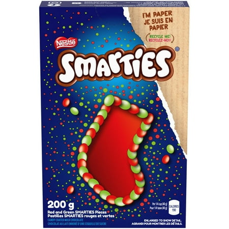 NESTLÉ SMARTIES Red & Green Candy-Coated Milk Chocolate Holiday Cartons ...
