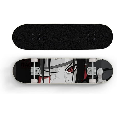 EAYY Naruto Uchiha Itachi Sharingan Kaleidoscope Anime Skateboard, Mini ...