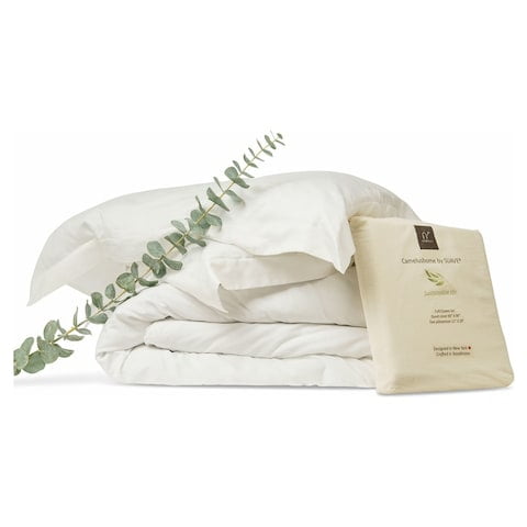 Click here for Camelushome Eucalyptus Lyocell Duvet Cover Set Ful... prices