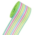 1 Roll Easter Wired Edge Ribbon, 2.5 Inch Wide X 5 Yards Burlap Ribbon ...