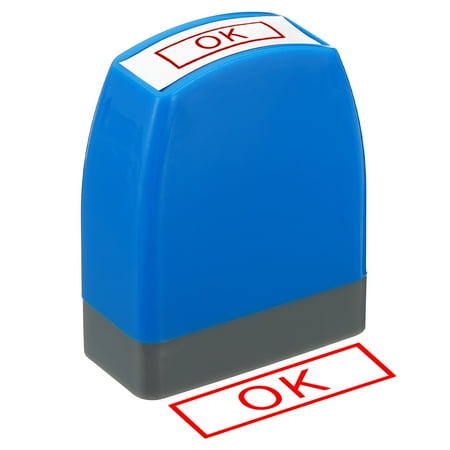 OK Stamp Self Inking Red Ink Office Stamps Pre Inked Message Stamp ...