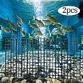 2x Fish Tank Board Grid Divider Tray Fish Tank Bottom Filter Plate ...