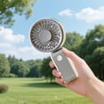 AuroraX USB Rechargeable Handheld Fan Small Quiet Desk Fan Lanyard ...