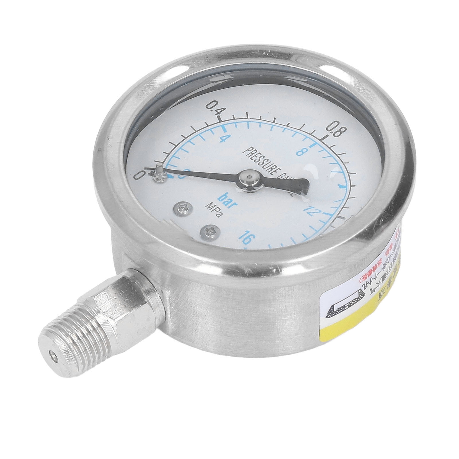 Pressure Gauge Stainless Steel Pressure Meter Vacuum Pressure Gauge ...