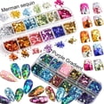 2 Boxes 24 Colors Chameleon Holographic Glitter Mermaid Nail Art ...