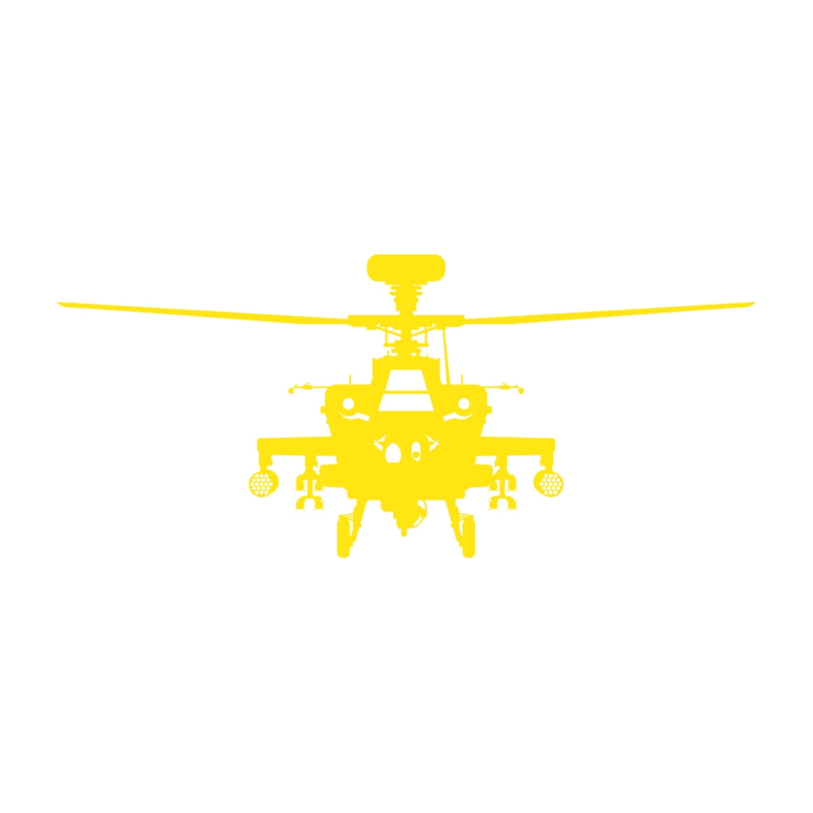 AH-64 Apache Sticker Decal Die Cut - Self Adhesive Vinyl - Weatherproof ...