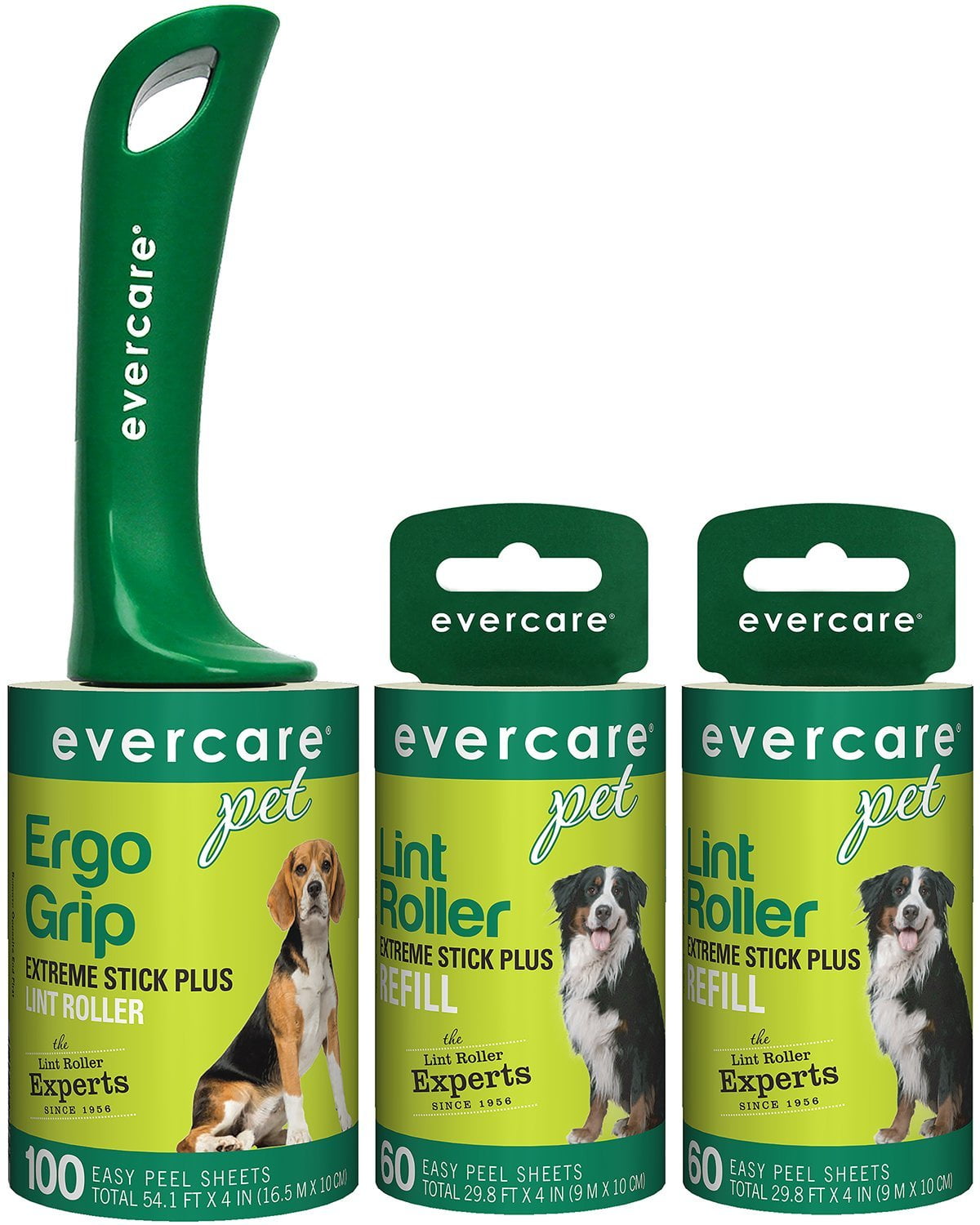 Evercare Pet Hair Extra Sticky Lint Roller with 2 Refills - Walmart.com