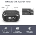 Housbay Glow Digital Alarm Clock with FM Radio, Nightlight, Dual Alarm ... Housbay Glow Digital Alarm Clock with FM Radio, Nightlight, Dual Alarm ...