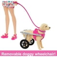 Barbie Doll Pup Playset with a Toy Pup and Dog in a Wheelchair, Plus ...