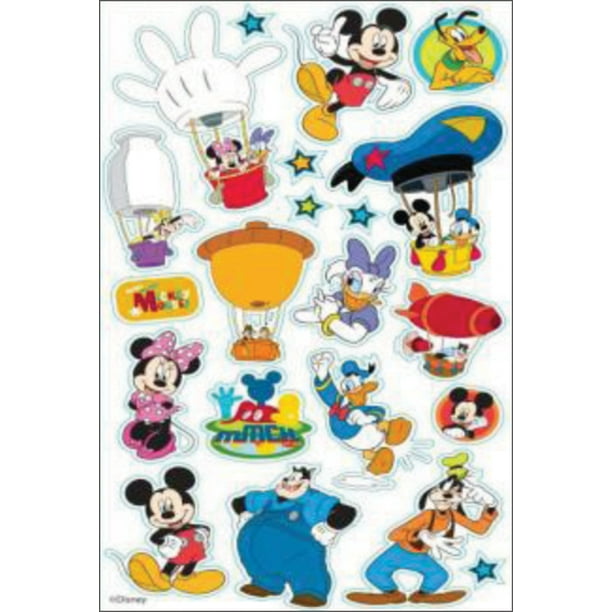 Disney Classic Stickers-Mickey Mouse Clubhouse, Pk 6, Sticko - Walmart.com