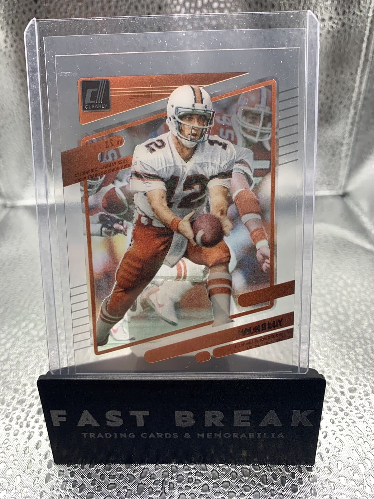 2023 Panini Clearly Donruss Jim Kelly #23 Clear Rookie - Walmart.com
