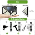 Solar LED Security Lights, 2-Pack, 3 Modes, 270° Wide Angle, Waterproof ...