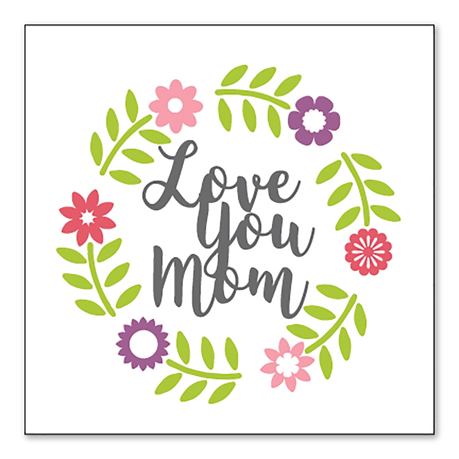 DistinctInk Custom Bumper Sticker - 3" x 3" Decorative Decal - White ...