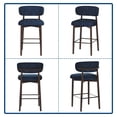 Memoryfield Upholstered Bar Stools Set of 4, Counter Height Barstools ...