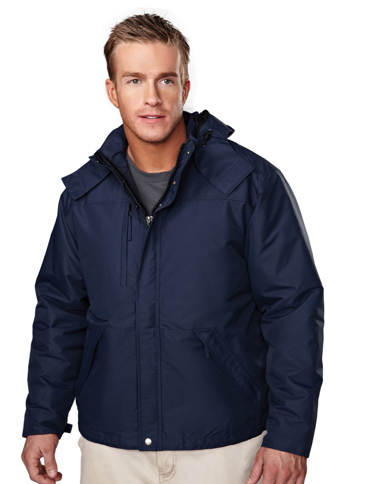 Tri-Mountain Authority 8950 2 in 1 Windproof Work Jacket, Large, Navy ...