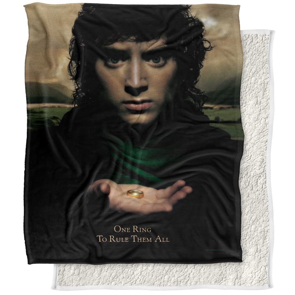 The Lord of The Rings Blanket, 50'x60' Frodo One Ring Poster Silky ...