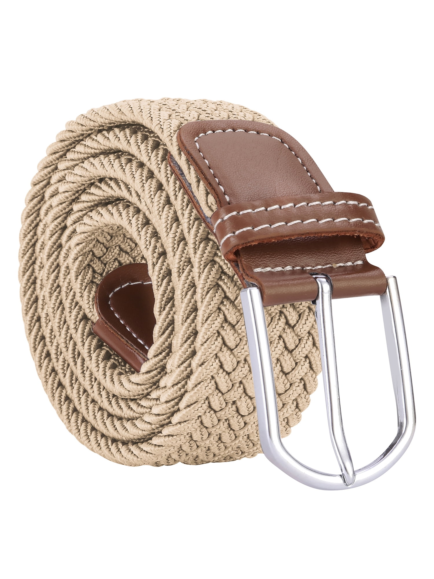 FOCUSSEXY Men Women Stretch Woven Belt Woven Elastic Braided Belt ...