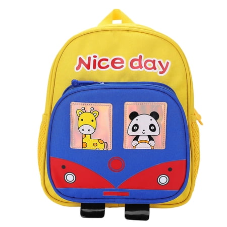 Cartoon Kids Backpack for Kindergarten and Elementary School | Yellow ...