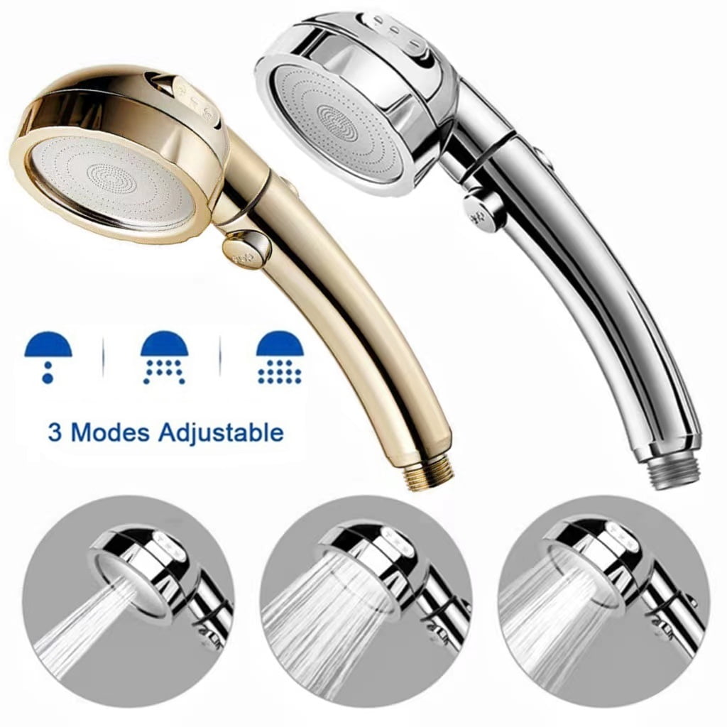 Upgraded Handheld Shower Head With On Off Pause Switch 3 Spray Modes