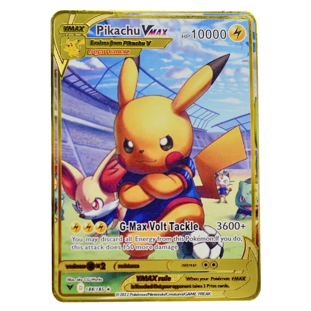 Metal Letters Cards Blastoise Vmax Charizard Pikachu Gx Mewtwo Golden ...