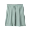 Amidoa Boys Shorts Casual Summer Elastic Waist Solid Color Soft Wide ...