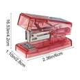 Hometravel Portable Transparent Mini Stapler for Office, Small ...