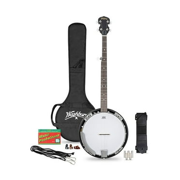 8-String Mandolin-Banjo Hybrid with White Jade Tuner Pegs & Rosewood ...