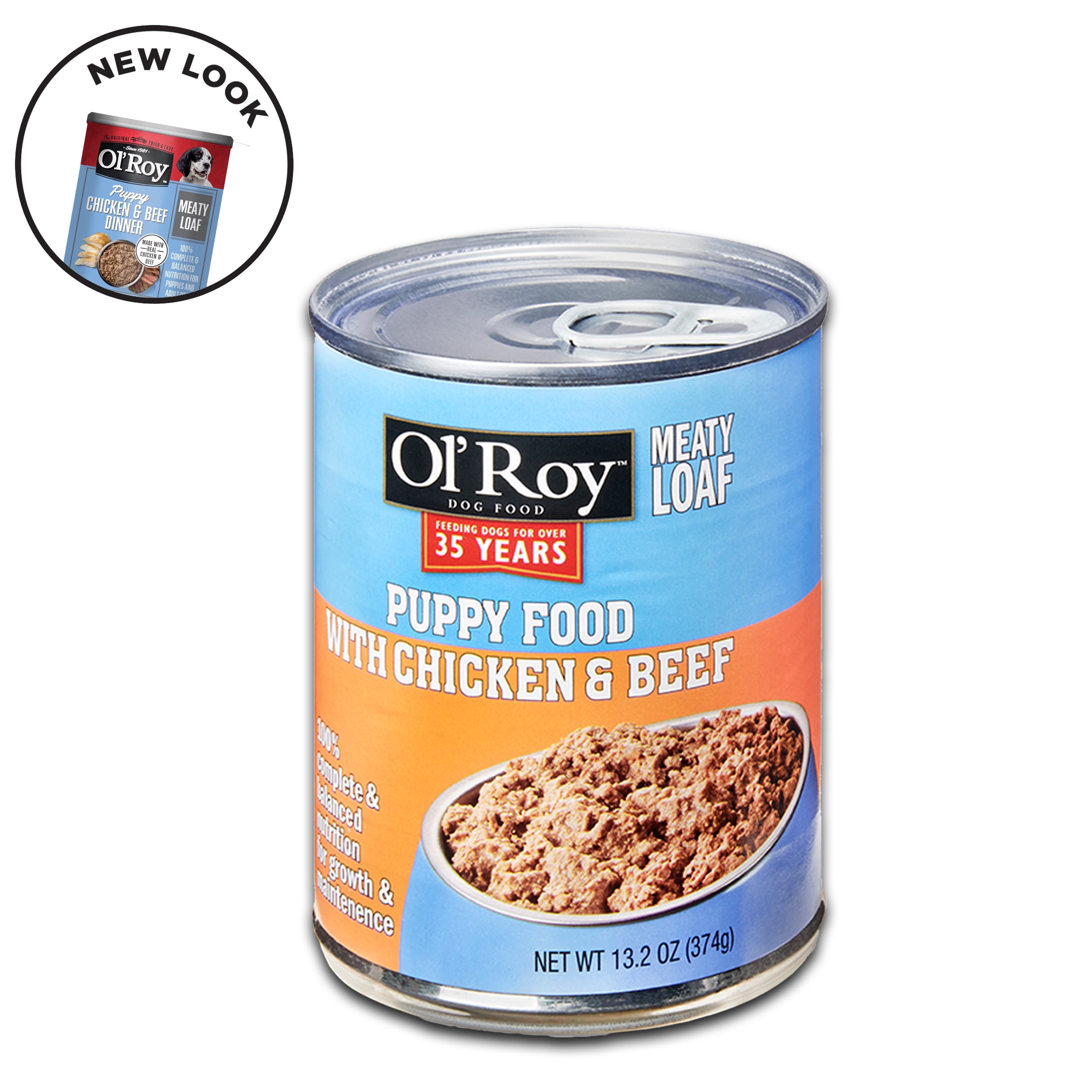Ol' Roy Meaty Loaf Puppy Food with Chicken & Beef, 13.2 oz - Walmart.com