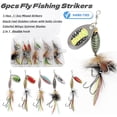 6pcs Fly Fishing Strikers kit,1/4oz 1/3oz Mixed, Simulation Colorful ...