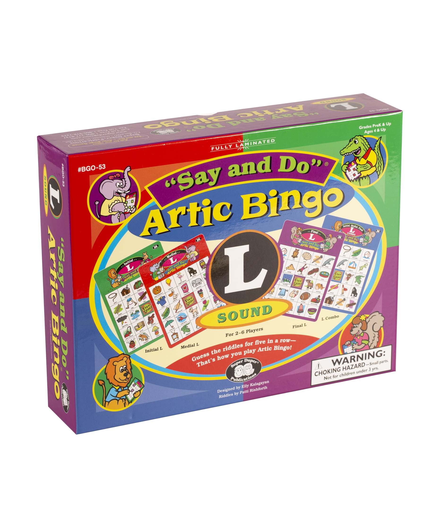 Buy Super Duper Publications | Say and Do Artic Bingo Sound Game Letter ...