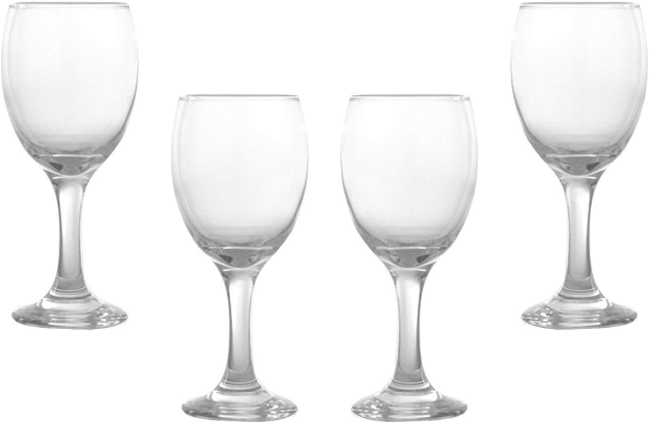 Romantic Stemmed Wine Glasses 8 Oz Crystal Clear Goblets Glassware romantic-stemmed-wine-glasses-8-oz-crystal-clear-goblets-glassware
