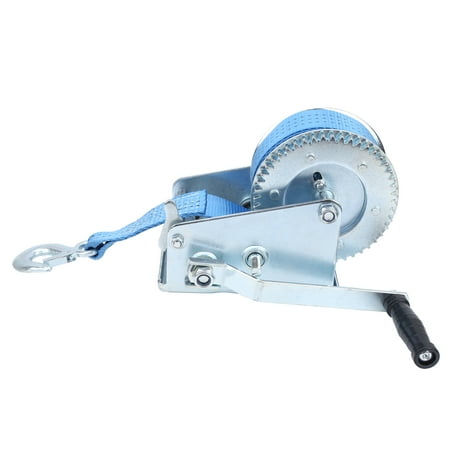 FLAMEEN 3200LBS Webbing Hand‑cranking Winch Trailer Capstan Accessory ...