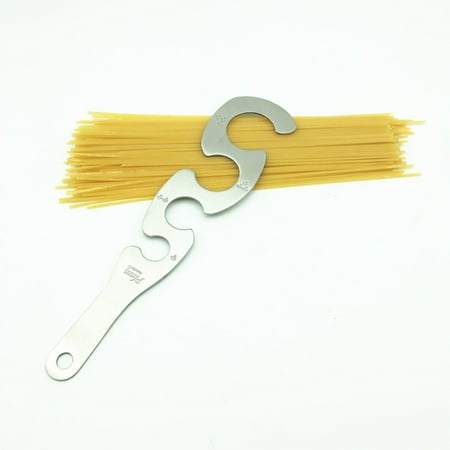 Stainless Steel Spaghetti Measurer Easy 4 Hole Portion Clearing Pasta ...