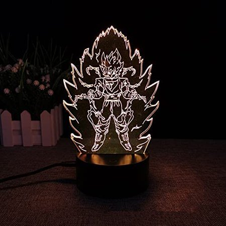 FYBTO 3D Illusion Anime Light Super Goku Version Figure FYBTO Anime ...