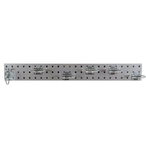 Triton Products® Silver Pneumatic Tool Pegboard Kit with (1) 36 In. x 4 ...
