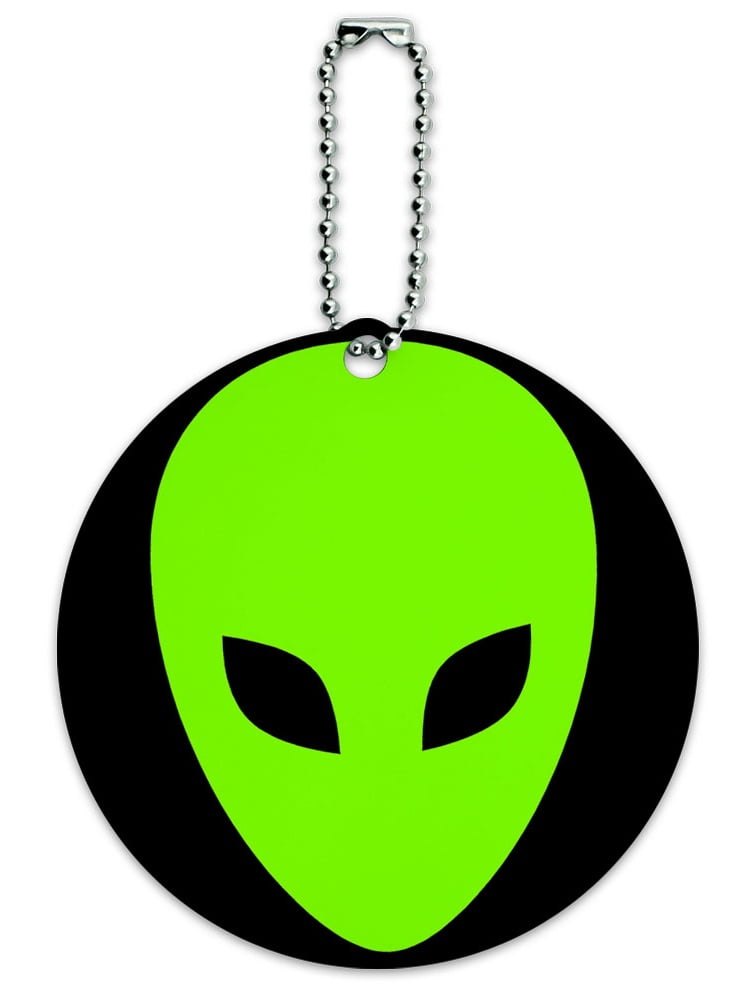 Graphics and More Alien Head Roswell Round ID Card Luggage Tag ...