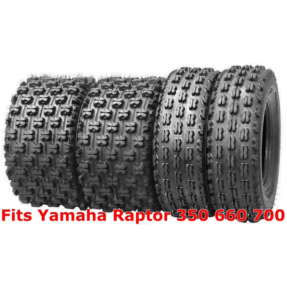 (4) 21x7-10 & 20x10-9 Yamaha Raptor 350 660 700 GNCC Racing ATV Tire ...