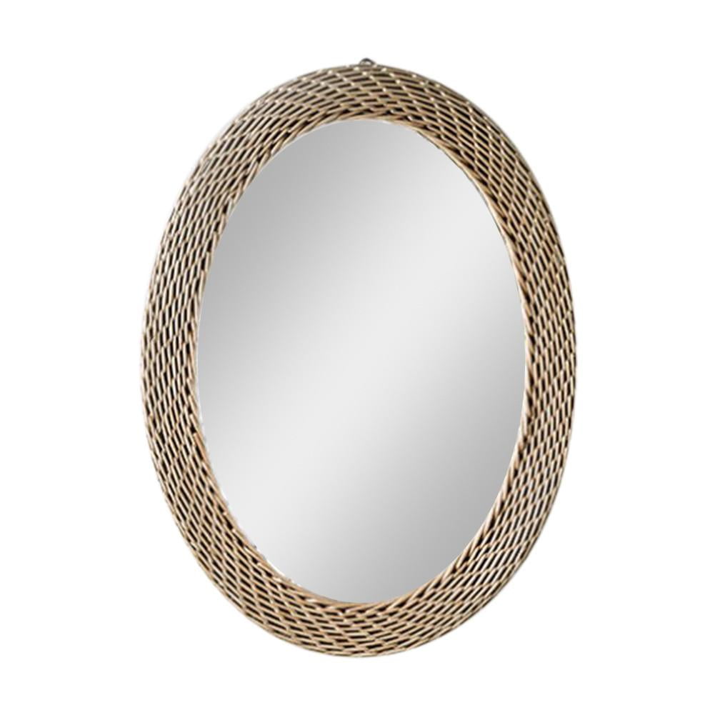 Wall Mirror Round Decorative Wicker Mirror for Home Decor | Walmart Canada