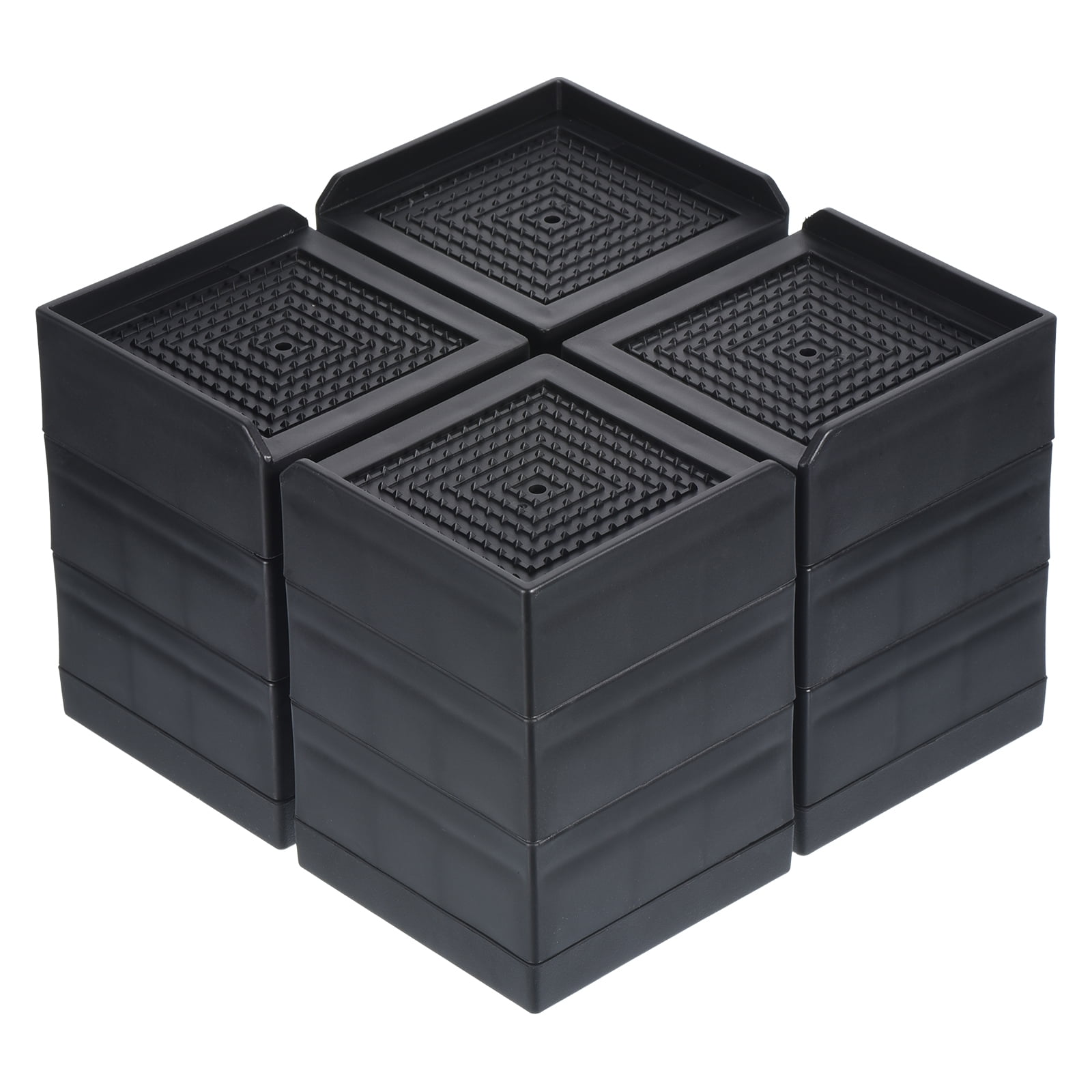 4.3Inch Furniture Risers Square Bed Lifters Adjustable Stackable Couch ...