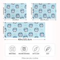 Blue Alarm Clock Pattern Pillow Case Standard Size Silky Satin Pillow ...