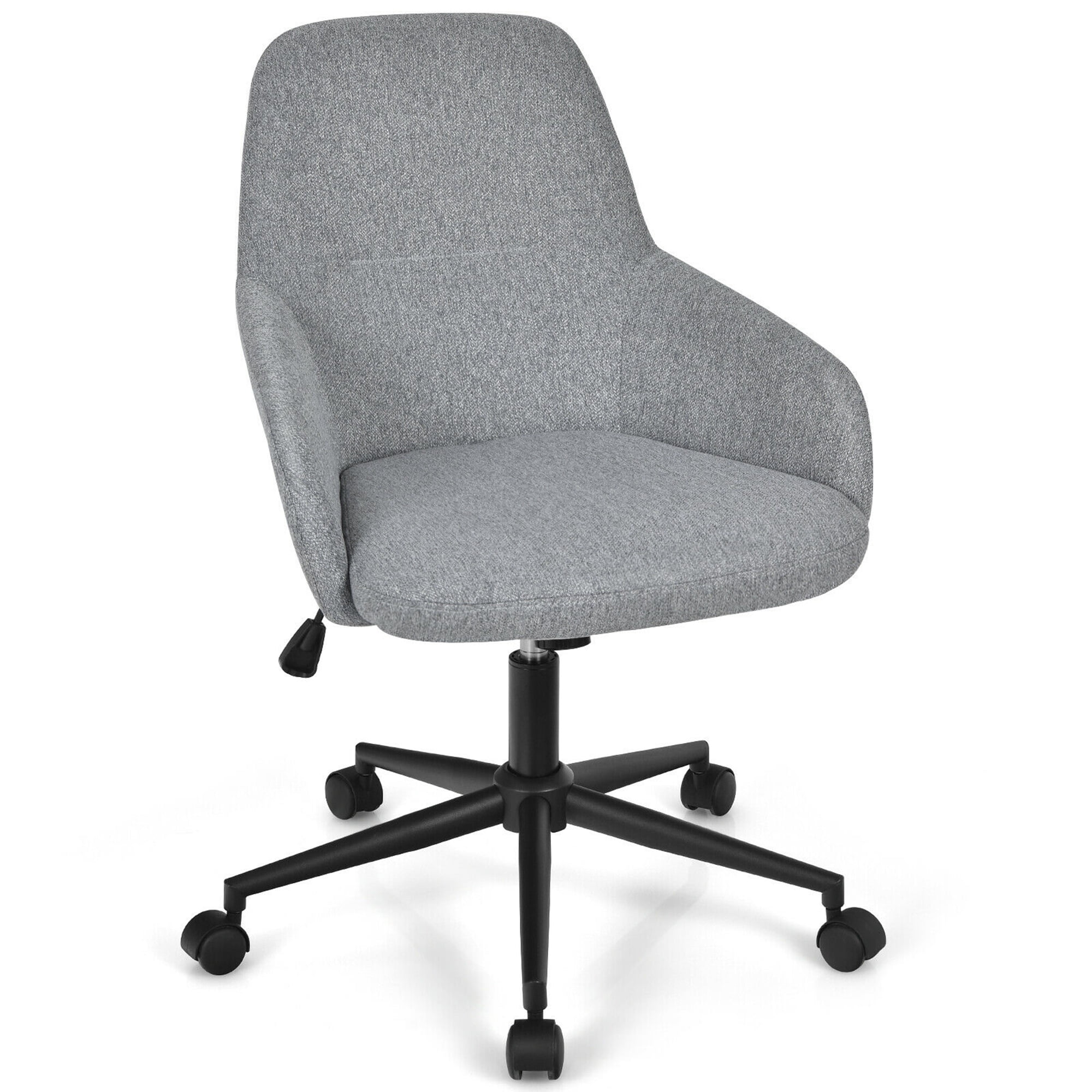 Click here for Gymax Linen Accent Office Chair Adjustable Rolling... prices